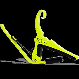Kyser Quick Change Acoustic Guitar Capo in Neon Yellow