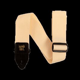 Ernie Ball Polypro Guitar Or Bass Strap in Cream & Black